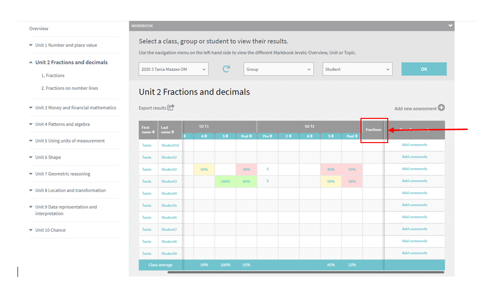 Oxford Maths Markbook Teacher Dashboard – Oxford University Press
