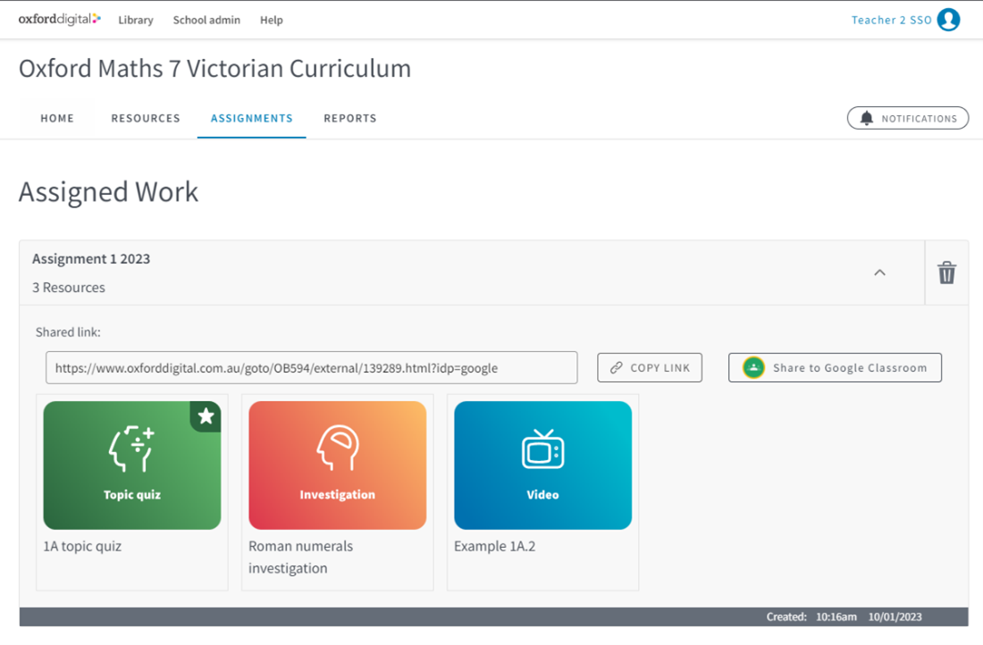 How to create Google Classroom assignment to share to Google Classroom – Oxford University Press