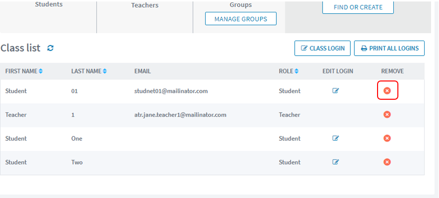 How to delete students and teachers from a class – Oxford University Press
