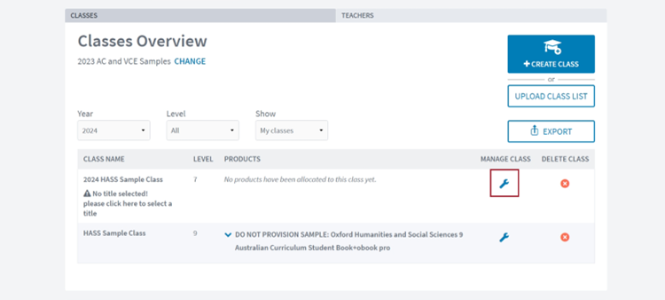 How to delete students and teachers from a class – Oxford University Press